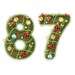 Christmas Numbers Clipart, Christmas Letters, Fonts, Alphabet, SVG, PNG ...