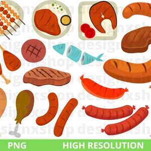 111 BBQ Clipart, Barbeque Clipart, Picnic Clipart, Backyard BBQ Clipart ...