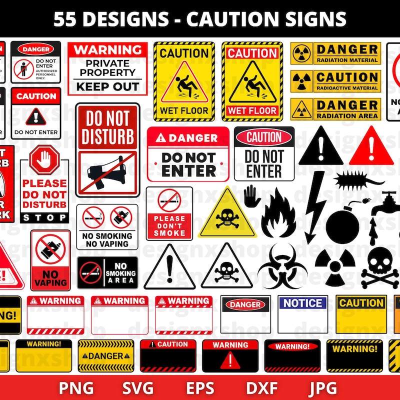 Danger Printable Sign - Etsy UK