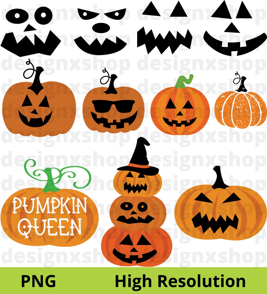Halloween Svg Bundle Pumpkin Svg Ghost Svg Hats Svg Spider - Etsy