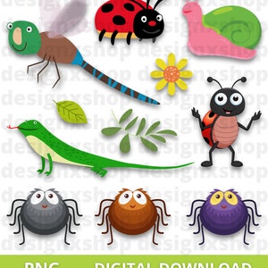 Bugs Clipart, Insects Clipart, Butterfly Clipart, Bugs Clipart Set 2 ...
