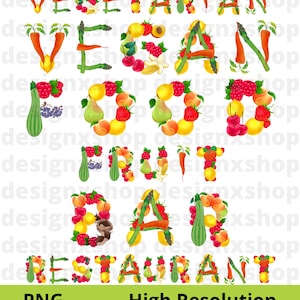 Vegetables Alphabet Clipart, Vegetables Clipart, Vegetables Letters ...