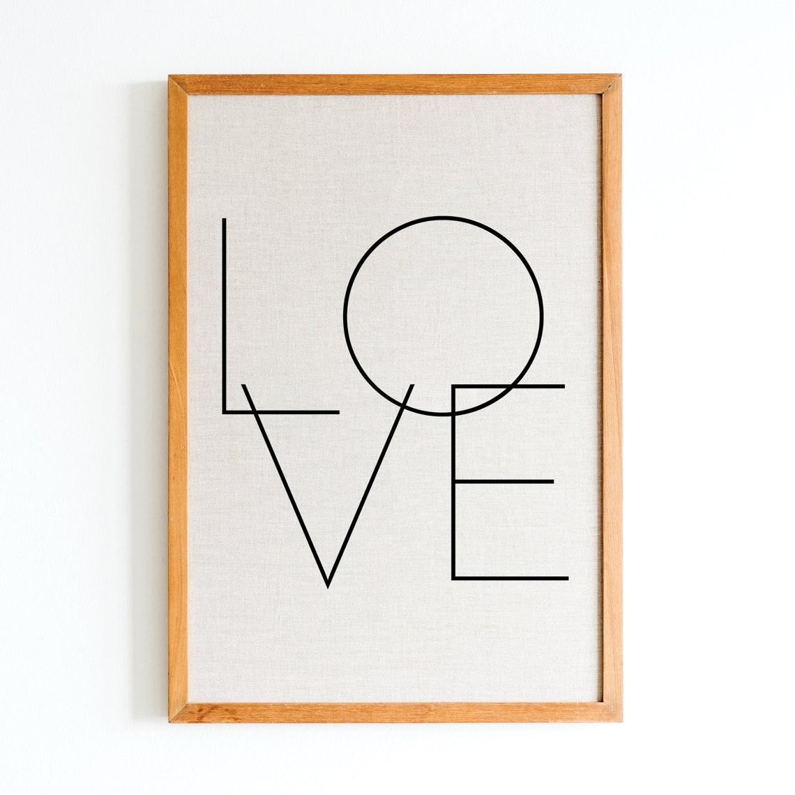 Printable Love Sign Love Digital Print Love Word Art Modern | Etsy