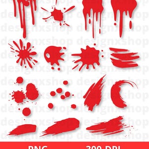 Blood Drips SVG PNG Mega Bundle, Dripping Blood SVG, Blood Svg ...
