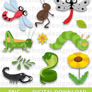Bugs Clipart, Insects Clipart, Butterfly Clipart, Animal Clipart ...