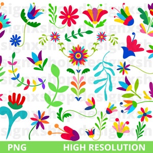 Mexican Otomi Clipart, Otomi Clipart, Mexico Clipart, Colorful Mexican ...