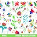 Mexican Otomi Clipart, Otomi Clipart, Mexico Clipart, Colorful Mexican ...