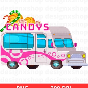 Food Truck Clipart, Food Trucks, Donut, Burger, Ice Cream, Hotdog ...