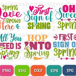 Spring SVG Bundle: Flower Clipart, Easter Designs (digital Download) - Etsy