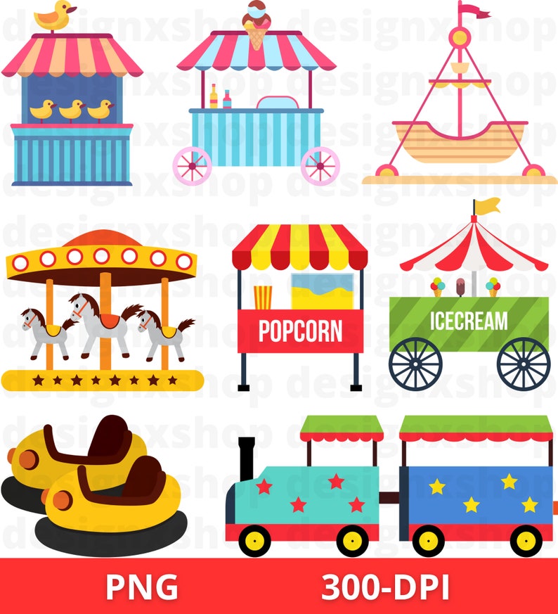 Circus SVG Bundle, Circus Clipart, Carnival Clipart, Circus Printable ...