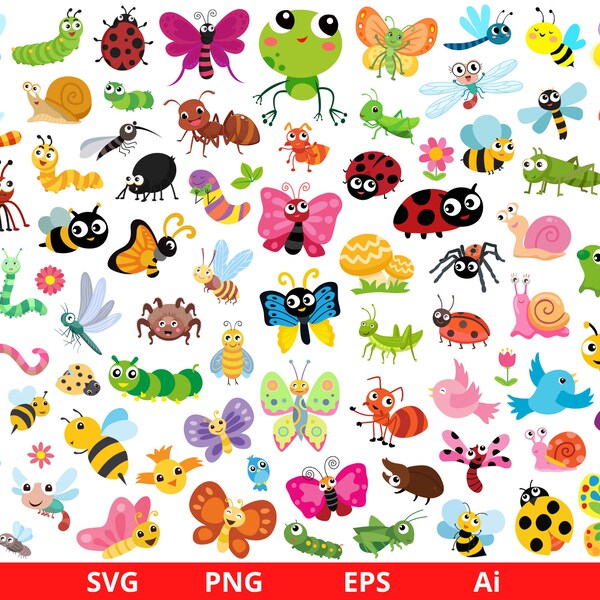 Insect Clipart - Etsy