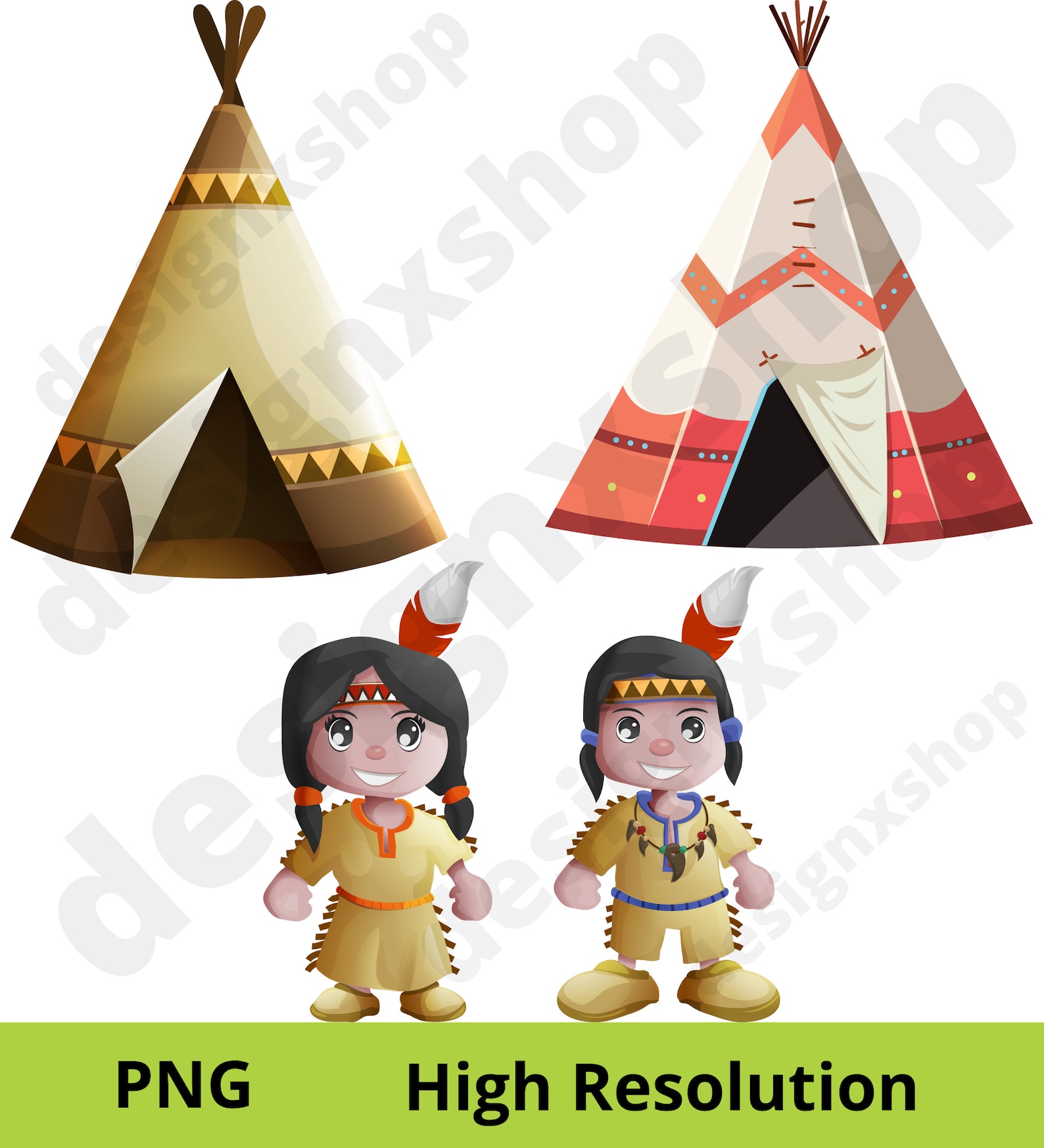 Cute Native American Clipart Dream Catcher Clipart Cute | Etsy