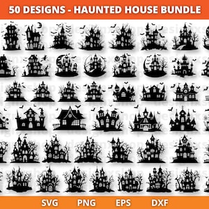 Haunted House SVG, Halloween Bundle Svg, Haunted House Svg Bundle ...