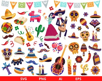 Colorful Cat Sugar Skull PNG Day of the Dead Instant Kitty - Etsy