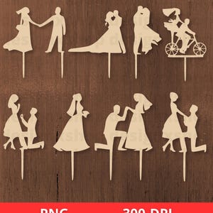 Wedding Cake Topper SVG, Mr & Mrs Couple Cake Topper, Bride and Groom ...