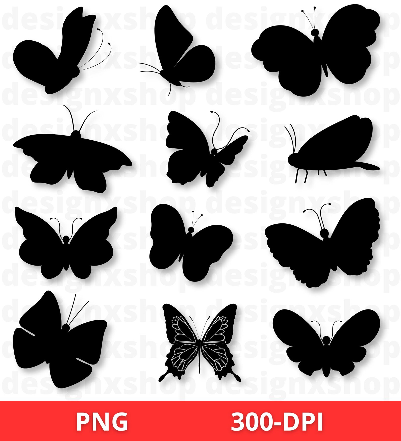 Butterfly SVG Bundle: 120 Designs, Papercut Template (digital Download ...