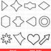 Basic Shapes SVG Bundle, Geometric Shapes Svg, Name Frame Tags Svg ...