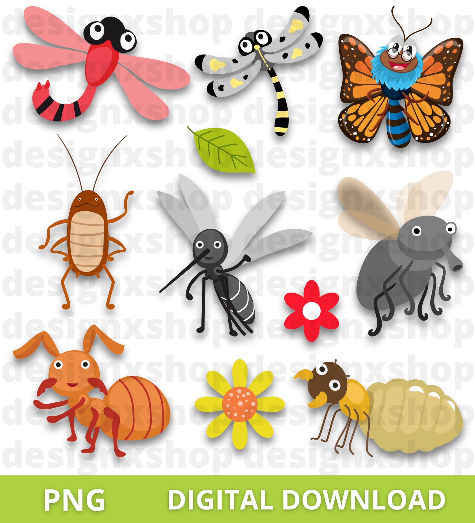Bugs Clipart, Insects Clipart, Butterfly Clipart, Animal Clipart ...