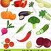 Vegetables Clipart: 82 Food Illustrations, SVG & PNG (digital Download ...