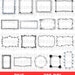 Digital Frames Clipart, Doodle Frames Clipart, Hand Drawn Frames ...