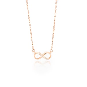 Genuine 925 Sterling Silver Infinity Knot Necklace, Jewellery Gift for ...