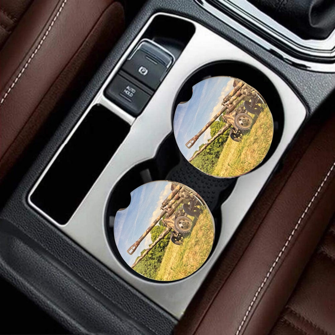 Car Coaster Military Artillery Ceramic Coaster 2 Pack 2.57 Inches With ...
