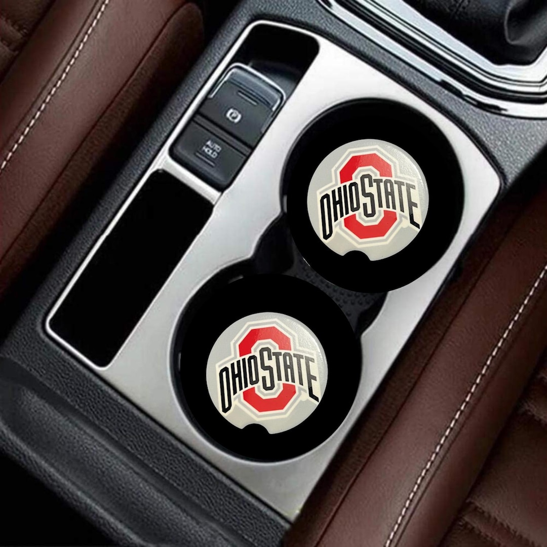 Ohio State Car Coasters: Absorbent Ceramic, 2 per Pack - Etsy