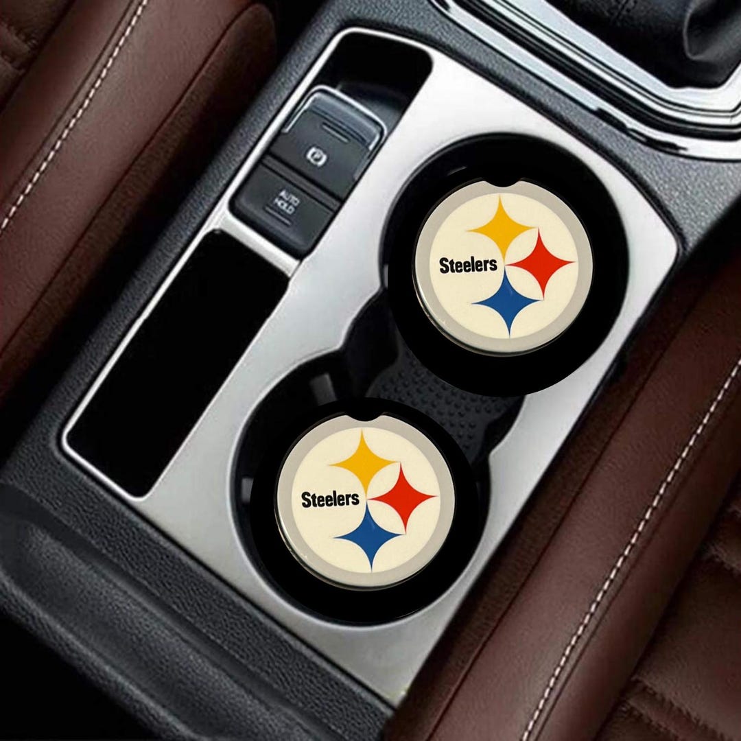 Pittsburgh Steelers Car Coasters: Absorbent Ceramic, 2 per Pack - Etsy
