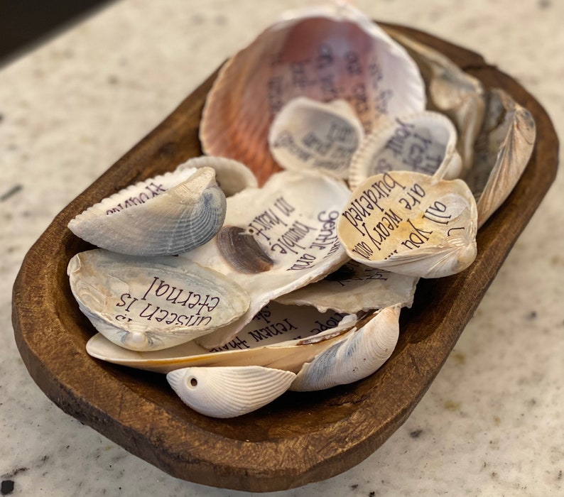 Inspirational Shell Bible Verse Prayer Bowl Hope Healing - Etsy