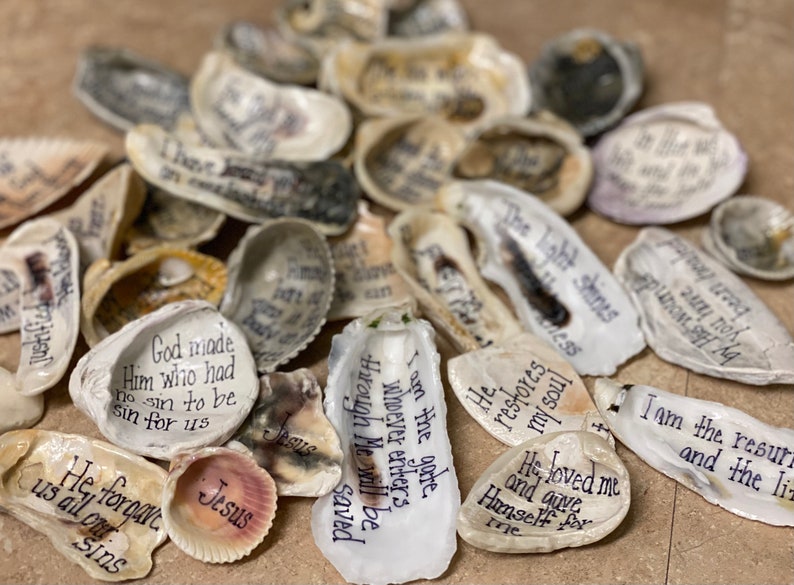 Inspirational Shell Bible Verse Prayer Bowl Hope Healing - Etsy