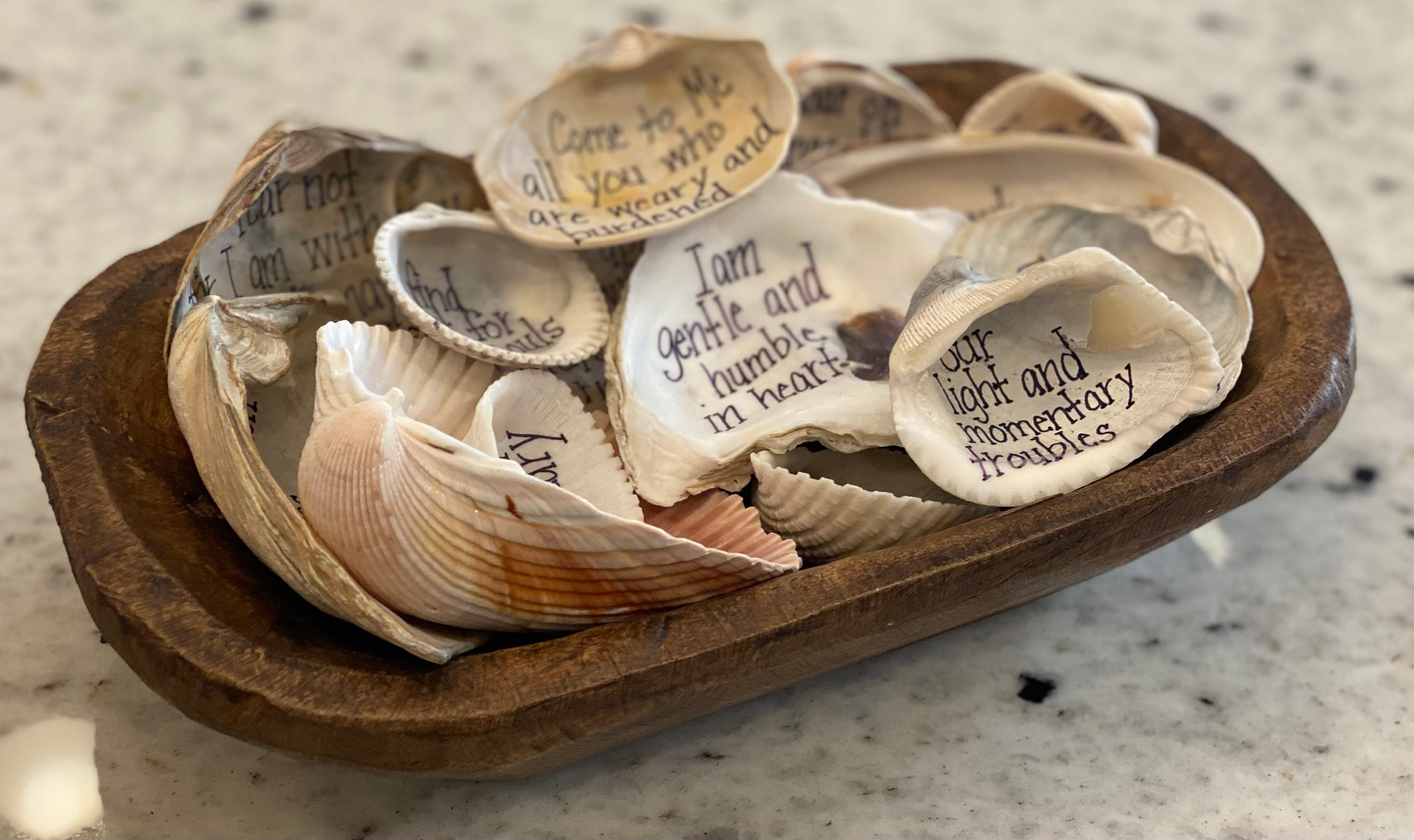 Inspirational Shell Bible Verse Prayer Bowl Hope Healing - Etsy