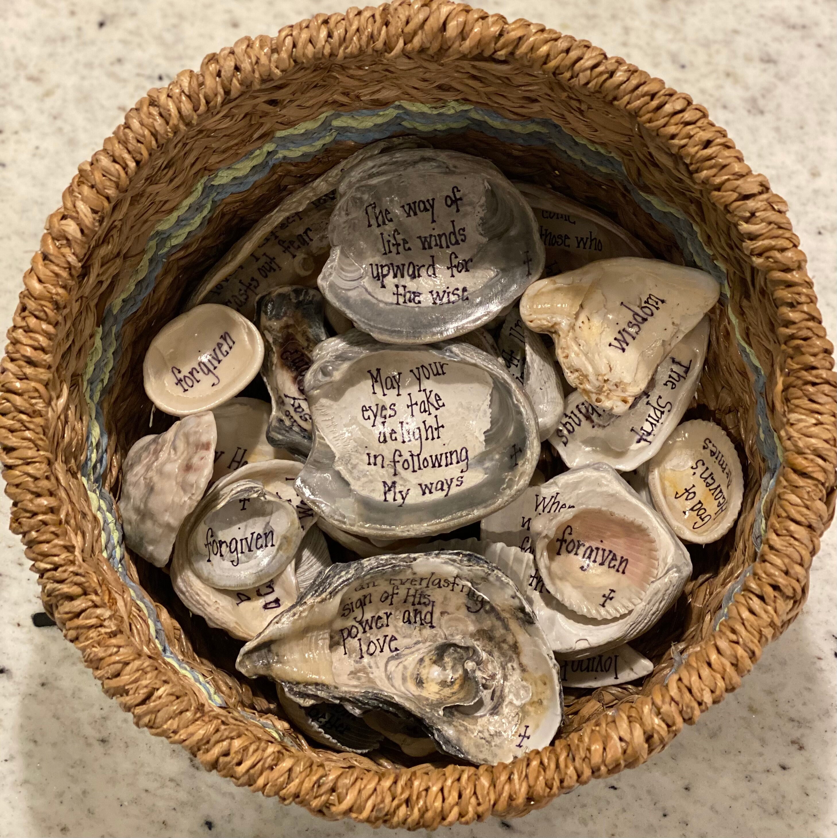 Help Prayer Gift Bag Psalm 42:8 Shell Gift Bag for Peace and Comfort - Etsy