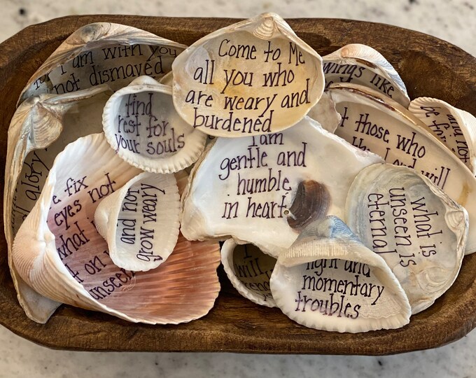 Inspirational Shell Bible Verse Prayer Bowl Hope Healing - Etsy