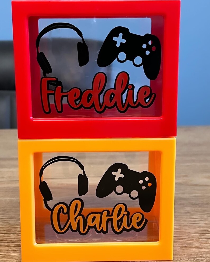 Personalised Brick Style, Building Block Money Box, Piggy Bank, Small ...