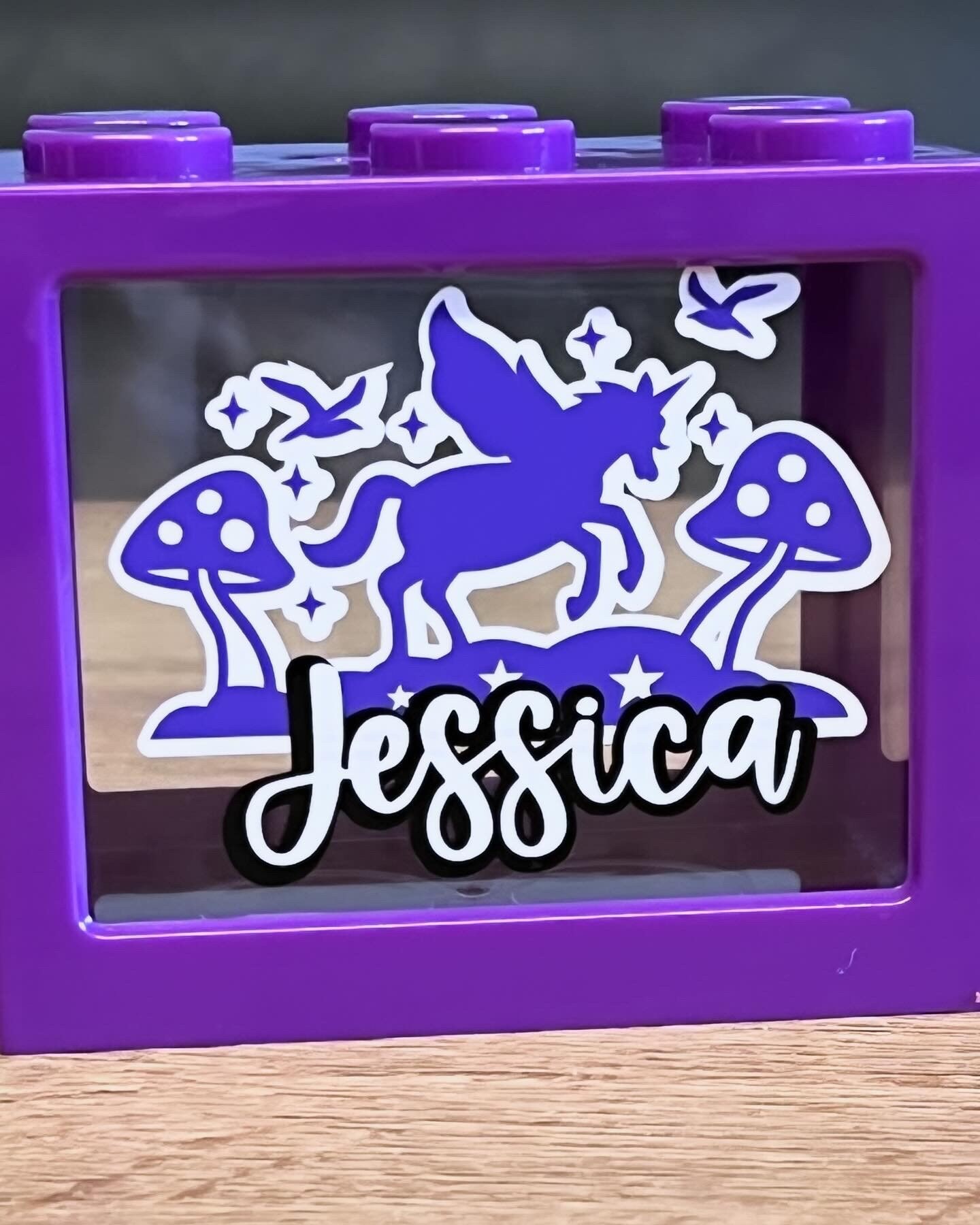 Personalised Brick Style, Building Block Money Box, Piggy Bank, Small ...