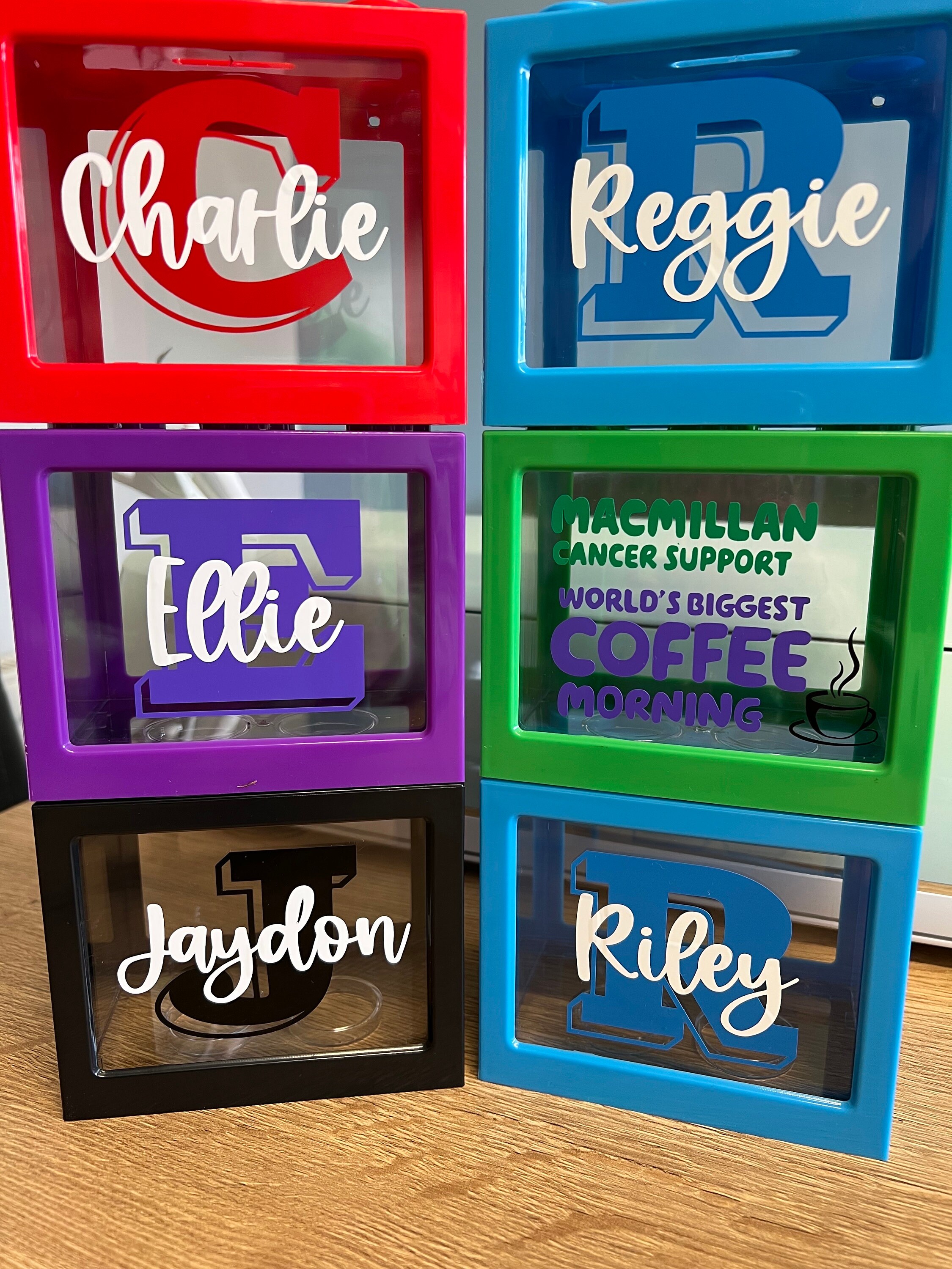 Personalised Brick Style, Building Block Money Box, Piggy Bank, Small ...