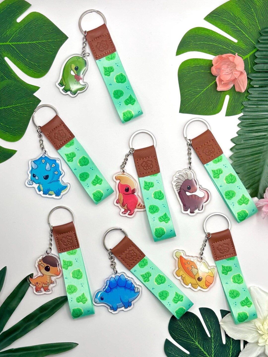 Dinosaur Keychain | Keychain | Dino - Etsy