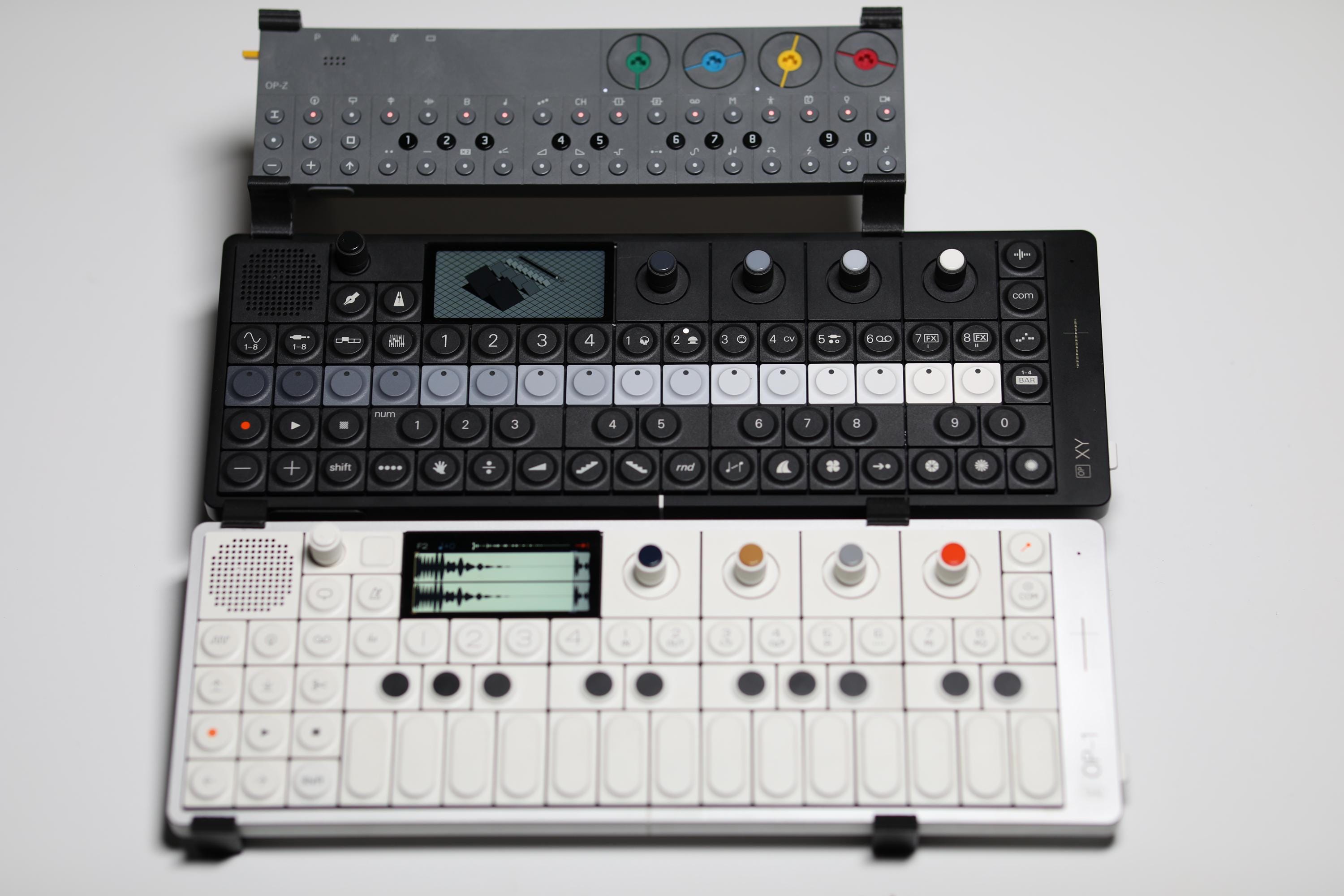 Triple Op-stands for Teenage Engineering OP-1 Field, Op-xy and Op-z in ...