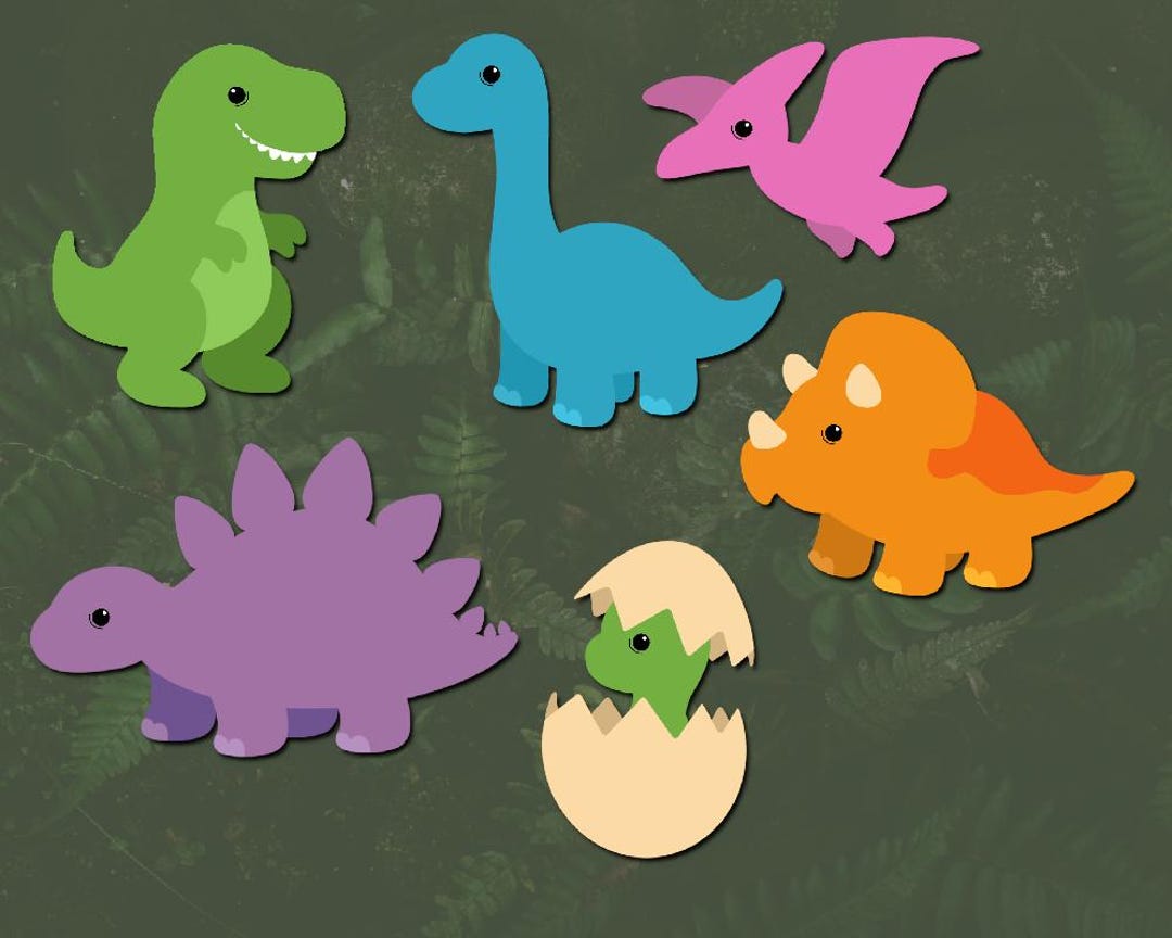 Cute Dinosaur Sticker Pack Glossy Dino Stickers for Journaling Laptop ...