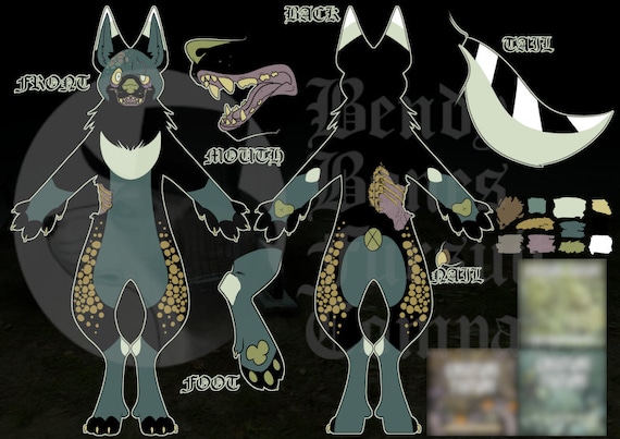 Rabbit Fursona Reference Sheet Hi Res Transparent .png Art ...