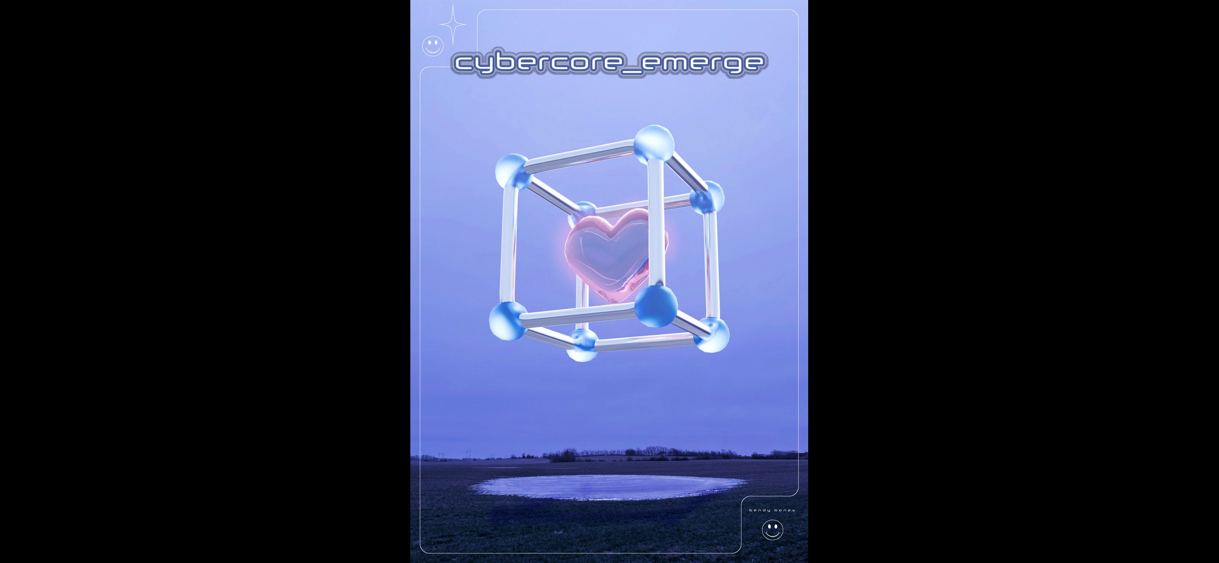 Y2K Cybercore Emerge Poster Print - Etsy