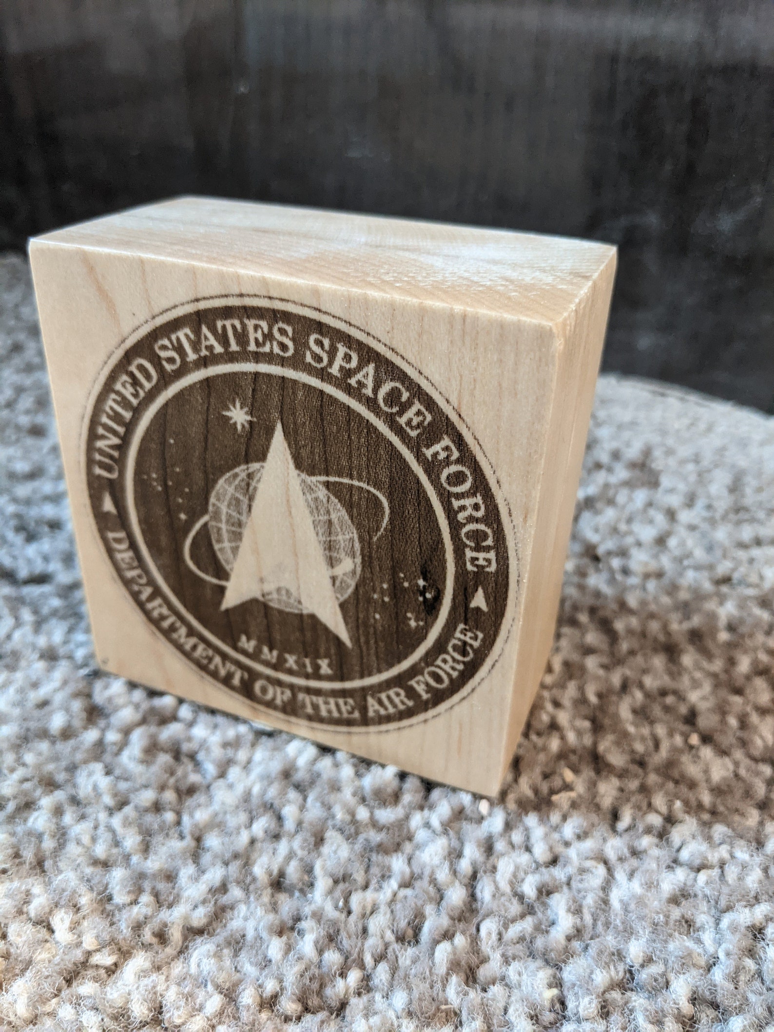3 Military Logo/emblem Laser Engraved Maple Wood Block - Etsy