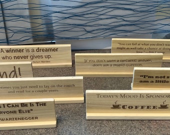 Laser Engraved Quote - Etsy