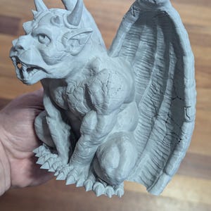 Gothic Gargoyle Statue – Detailed Library, Shelf, Bookcase, or Desk ...