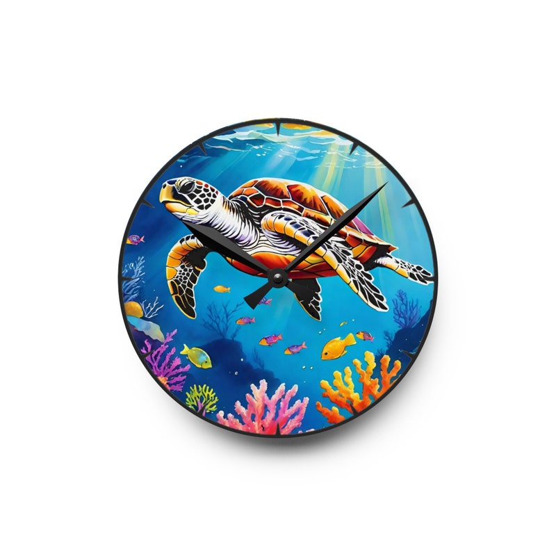 Sea Turtle Clock - Etsy