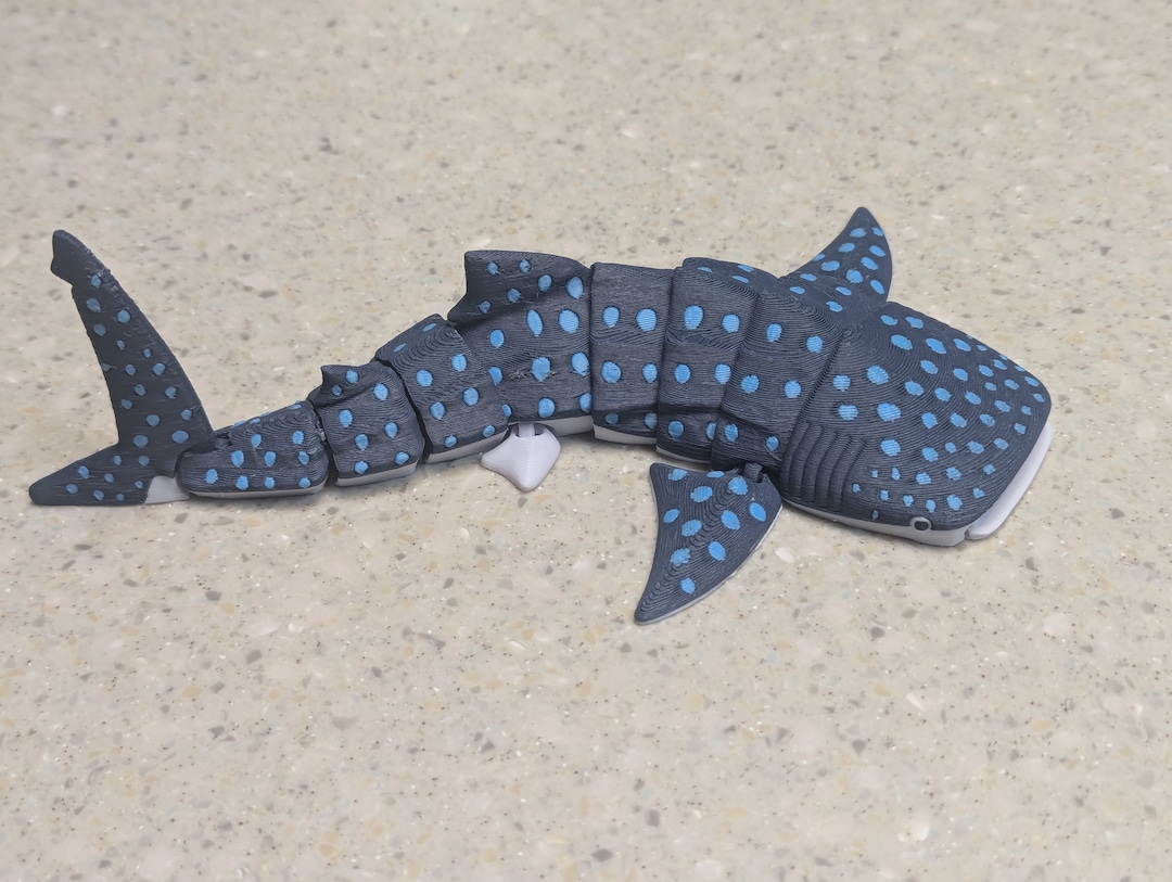 Articulated Whale Shark - 3D Printed - Articulated Whale Shark With ...