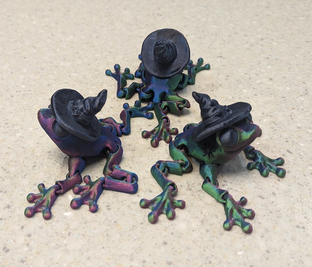 Witch Frog - 3D Printed and Fully Articulated - Etsy