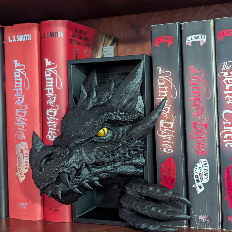 Dragon Head for Bookshelf - Etsy