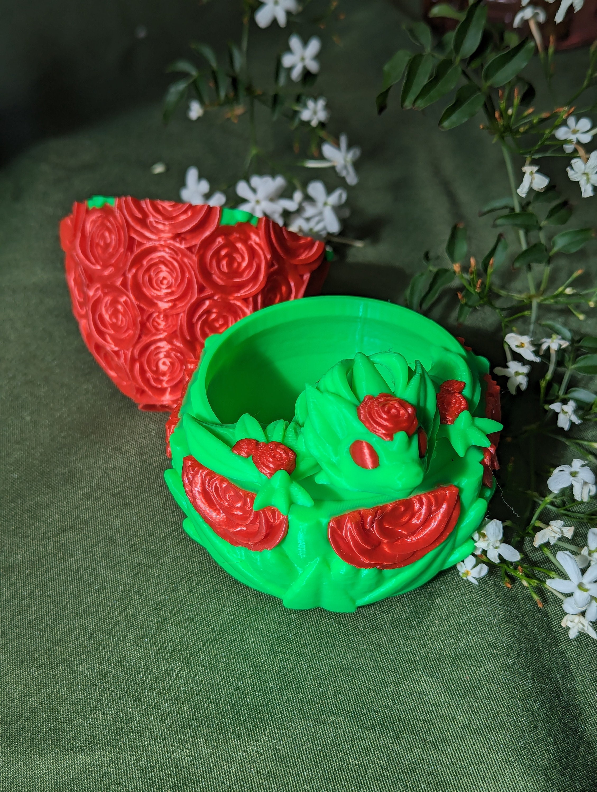 Rose Wyvern (dragon) and Egg - 3d Printed Articulated Dragon and a ...