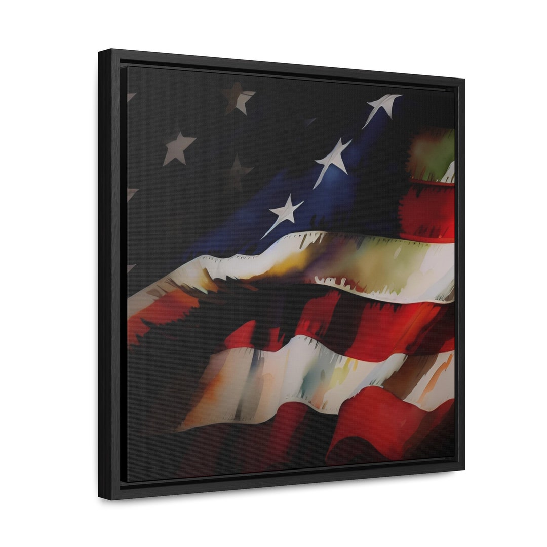 Digital US Flag Print Watercolor Version - Etsy